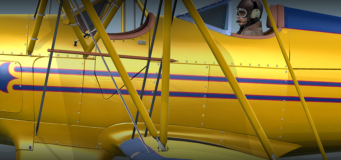 WACO YMF5 FSX/P3D – Alabeo