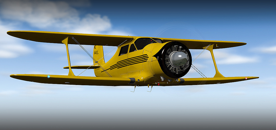 D17 STAGGERWING XPLANE – Alabeo