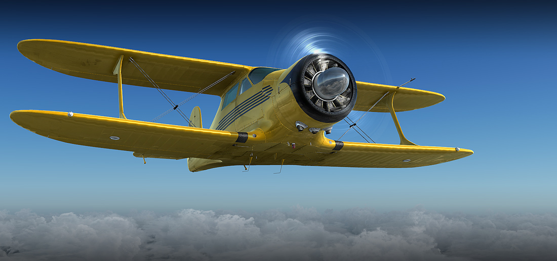 D17 STAGGERWING XPLANE – Alabeo