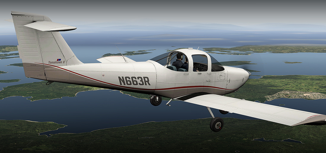 PA38 TOMAHAWK II XPLANE – Alabeo