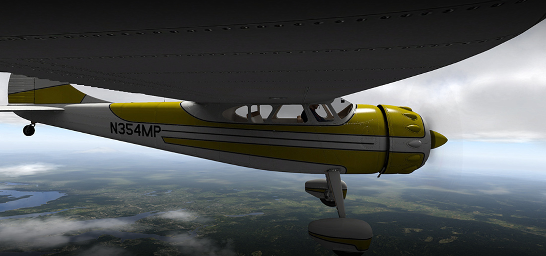 C195 BUSINESSLINER XPLANE – Alabeo