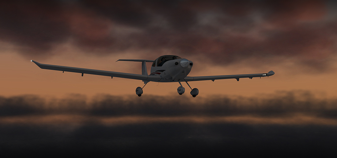 DA40 XPLANE – Alabeo