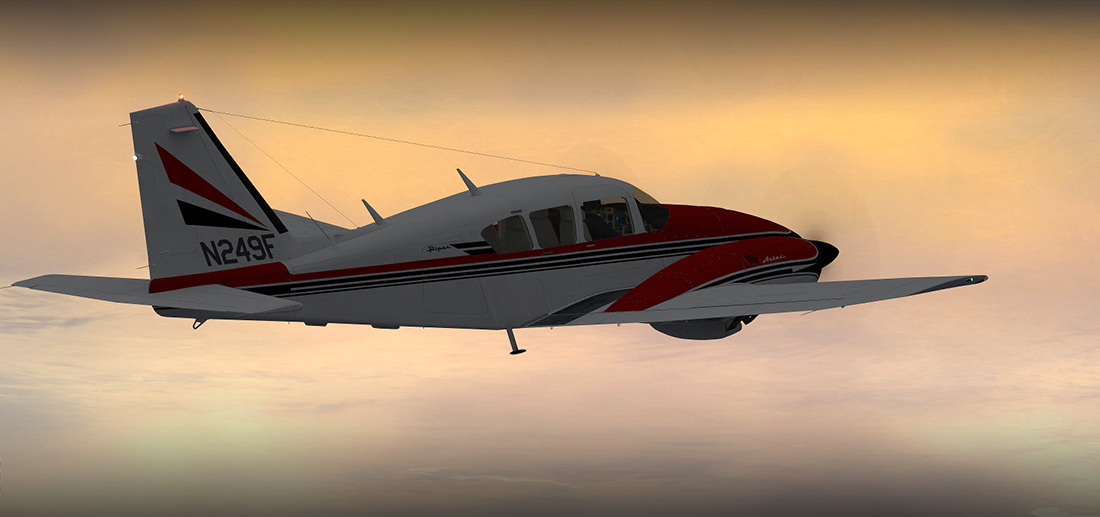 PA23 AZTEC F 250 XPLANE – Alabeo