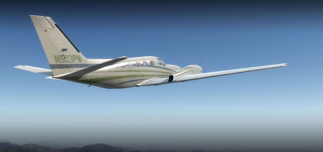 C441 CONQUEST II FSX/P3D – Alabeo