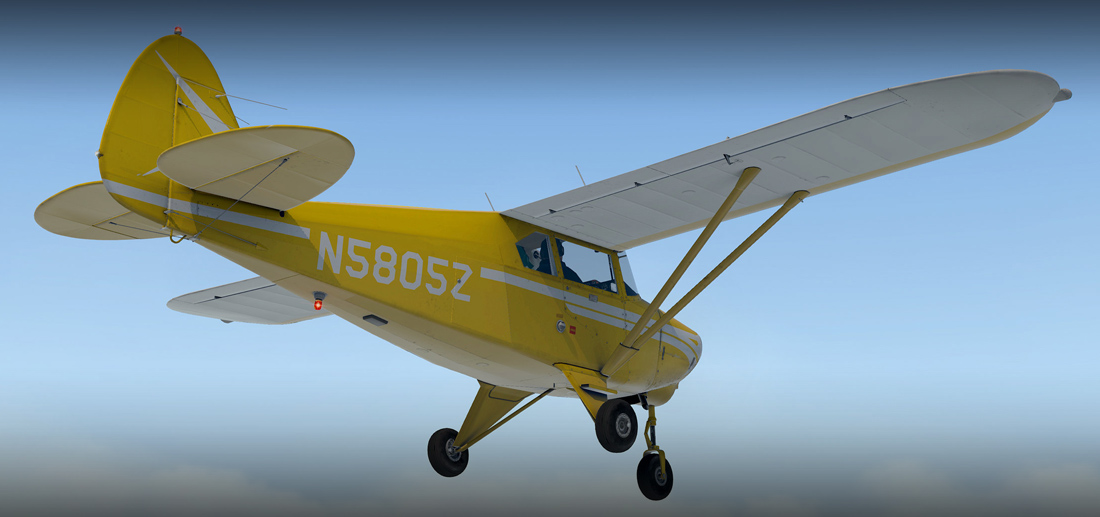 PA22 TRI PACER XPLANE – Alabeo